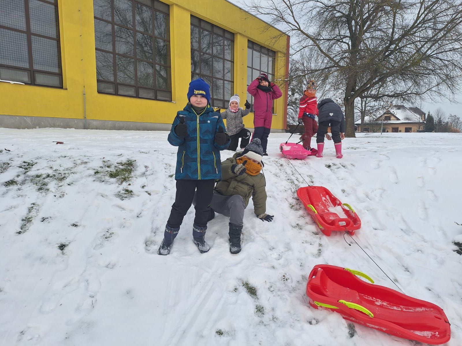 Užíváme si leden | ZŠ a MŠ Suchdol nad Odrou